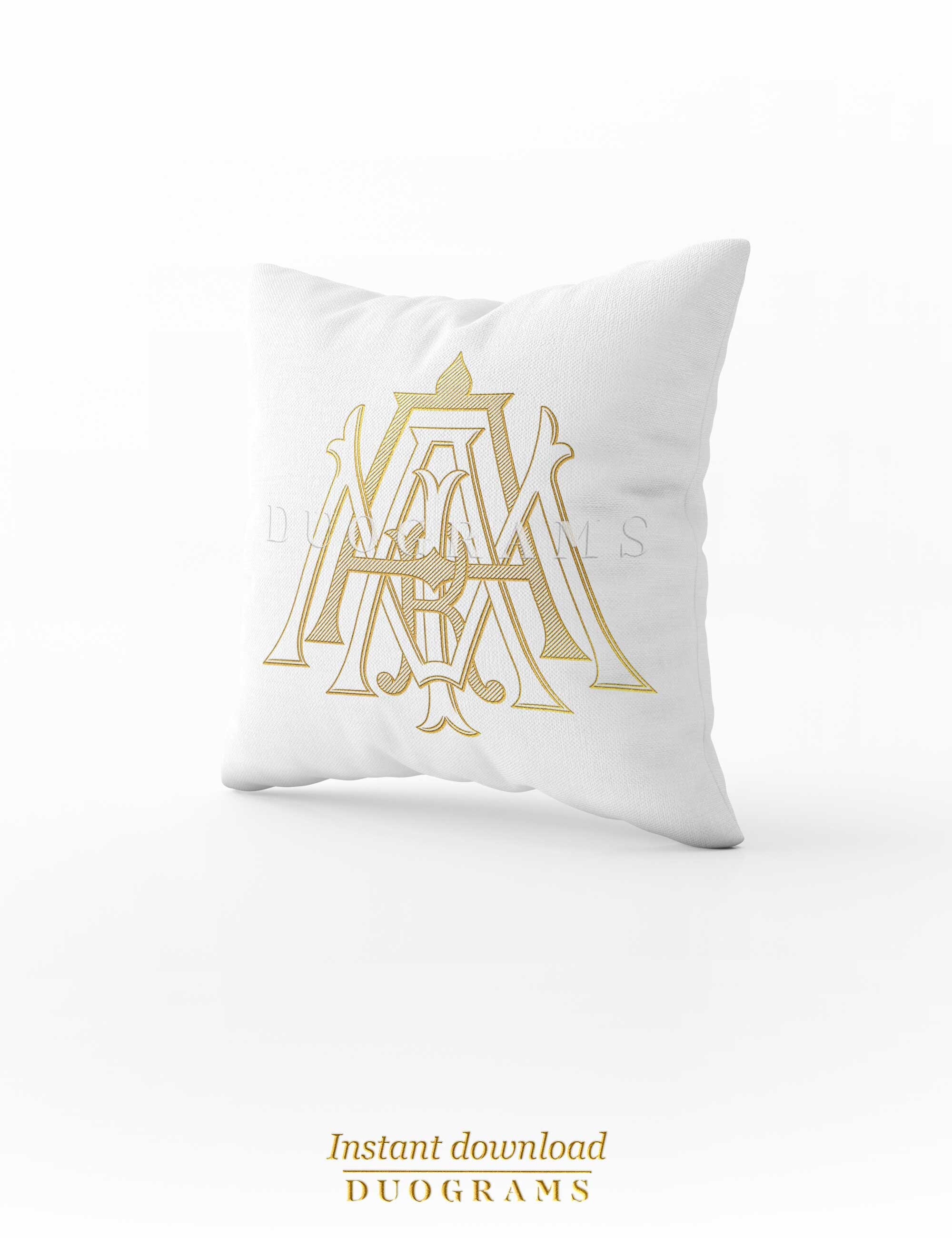 MARIA Name Monogram Logo, Personalized Name, Name Logo , SVG & PNG ...