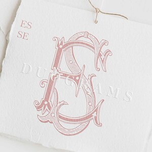 ES SE Vintage Wedding Monogram Logo Design SVG Two Letter Monogram E S ...