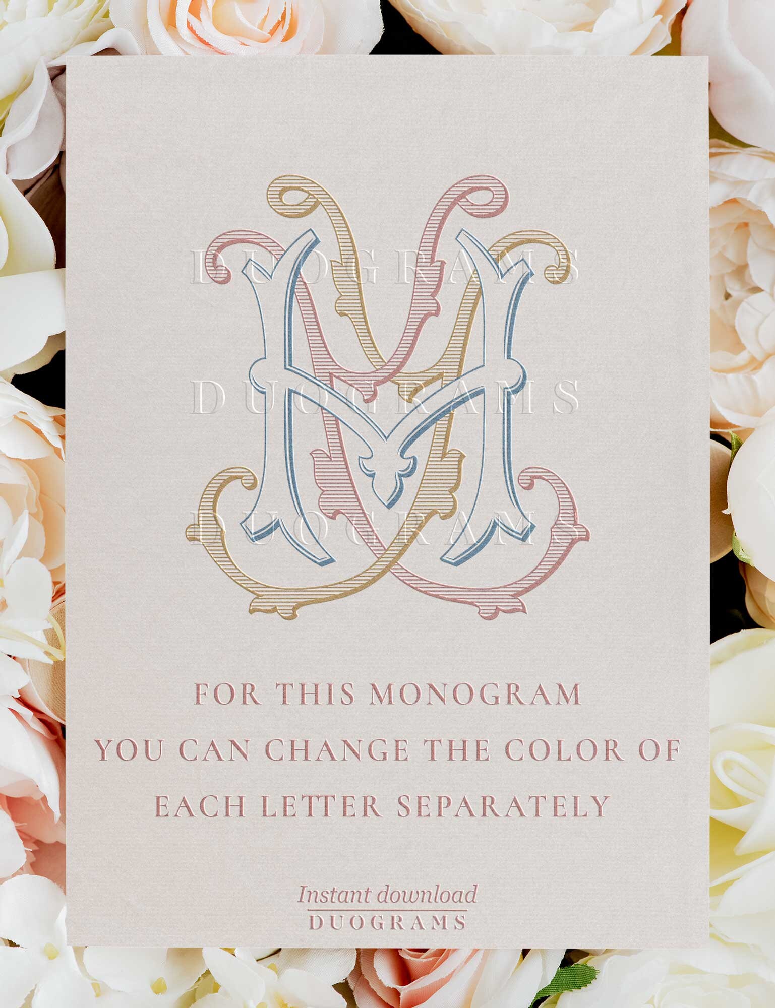 HY YH Wedding Monogram Logo Design H Y Two Letter Monogram Initials Y H ...