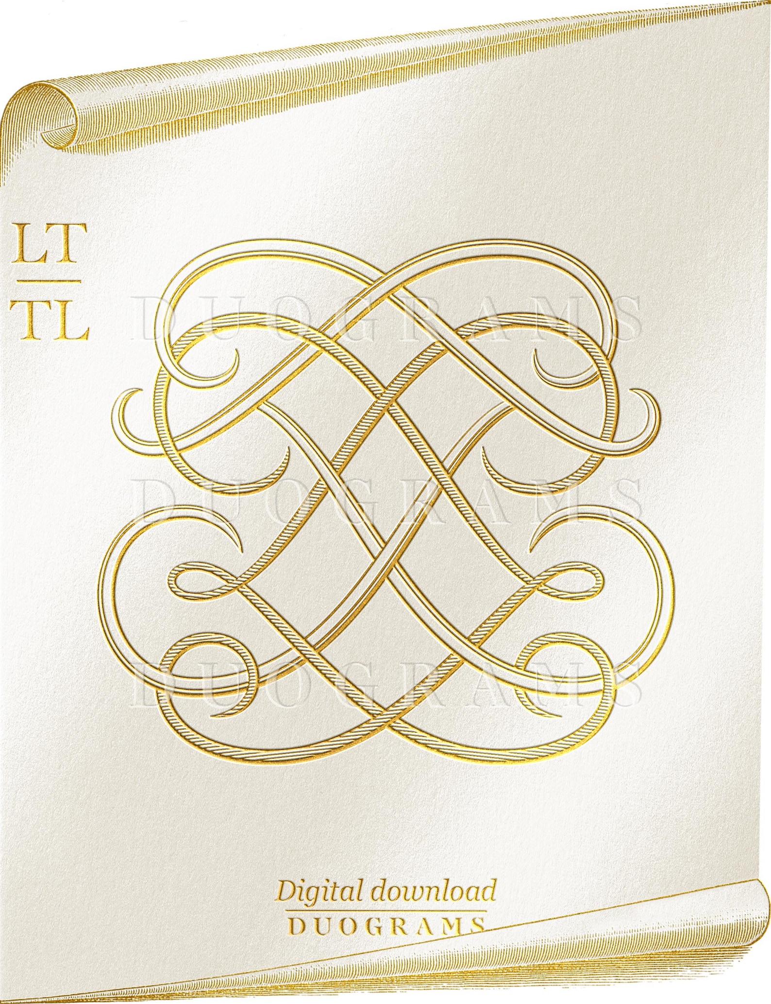 LT TL Wedding Monogram Logo Design L T Monogram Wreath SVG - Etsy
