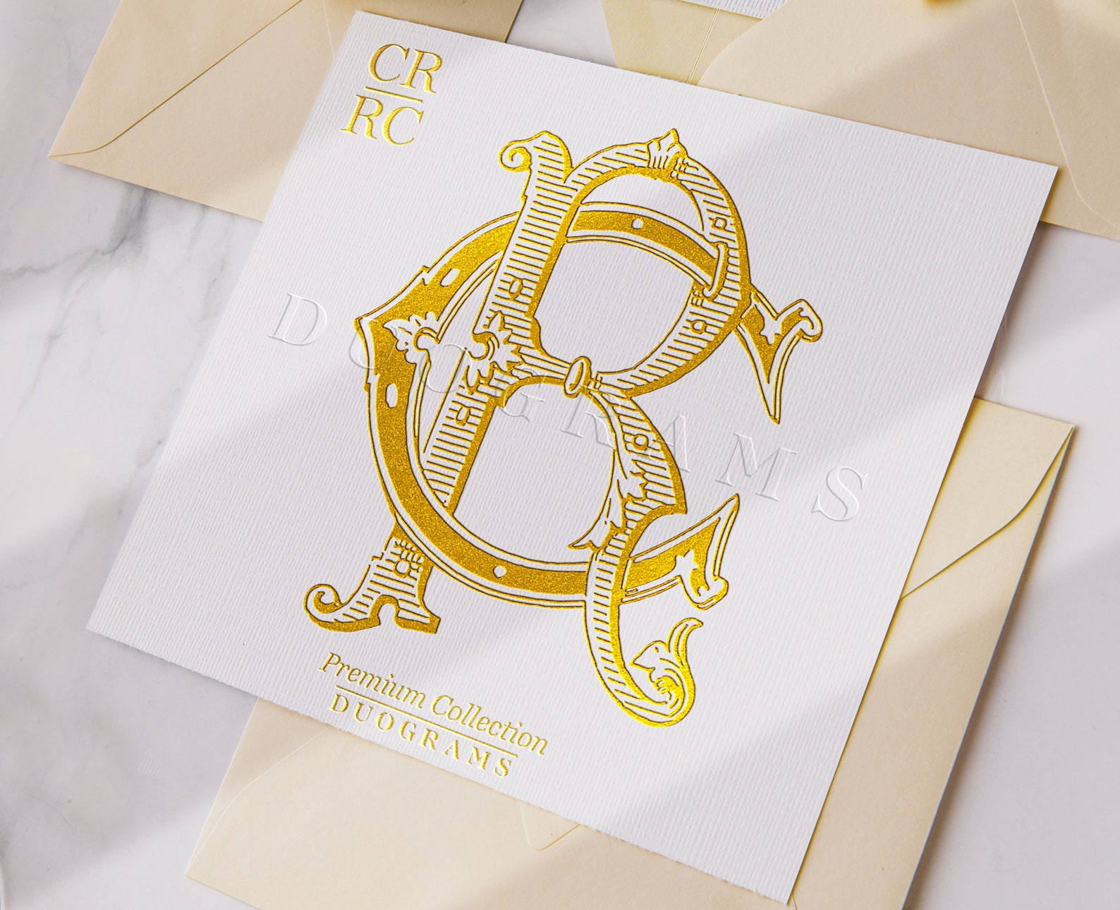 Vintage Monogram Logo Design CR RC Digital Download C R - Etsy