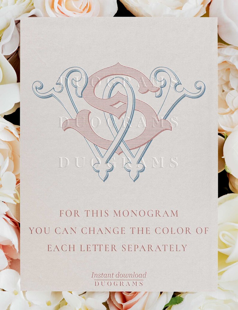 SW WS Wedding Monogram Logo Design S W W S Two Letter Monogram Initials ...