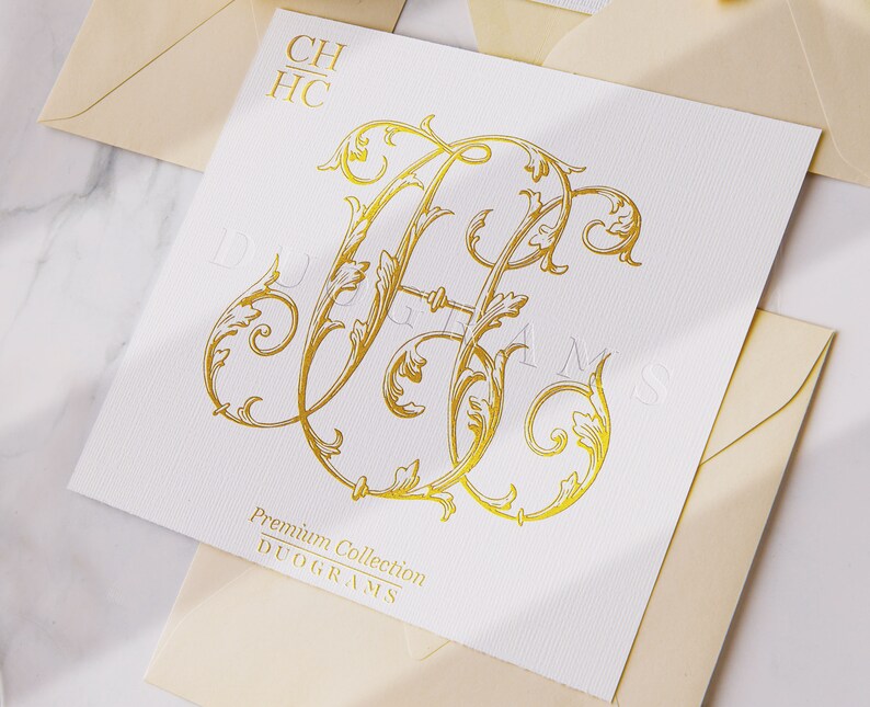 CH HC Vintage Monogram Logo Design C H Digital Download SVG - Etsy