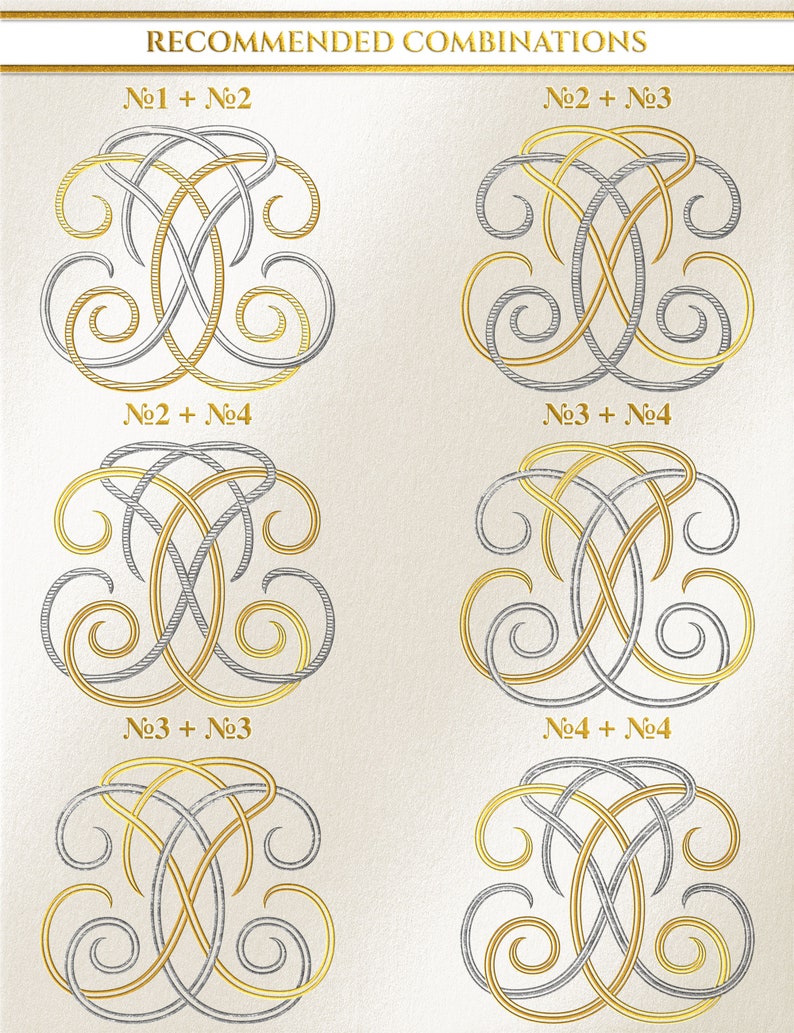 Custom 2 Letter Wedding Monogram Logo | Personalized Wedding Two Letter ...