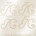 Custom 2 Letter Wedding Monogram Logo Personalized Wedding Two Letter ...