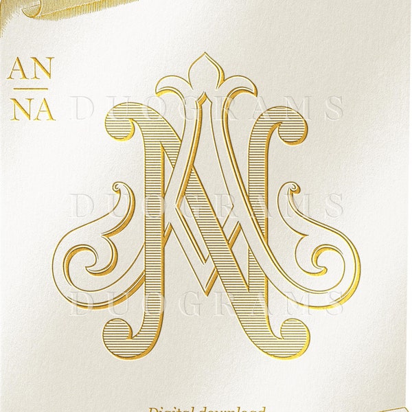Monogram Na - Etsy