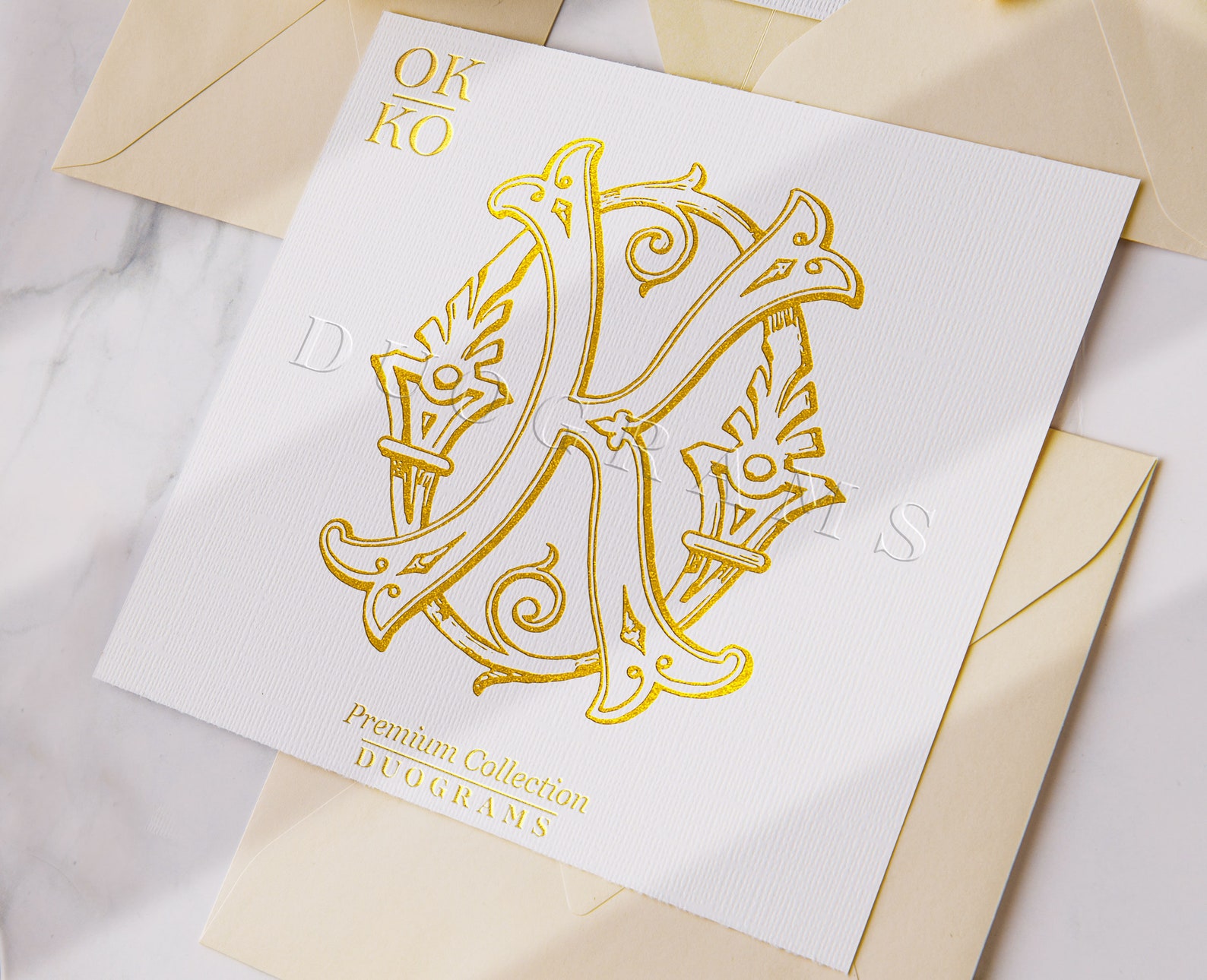 OK KO Vintage Monogram Logo Design O K Digital Download - Etsy