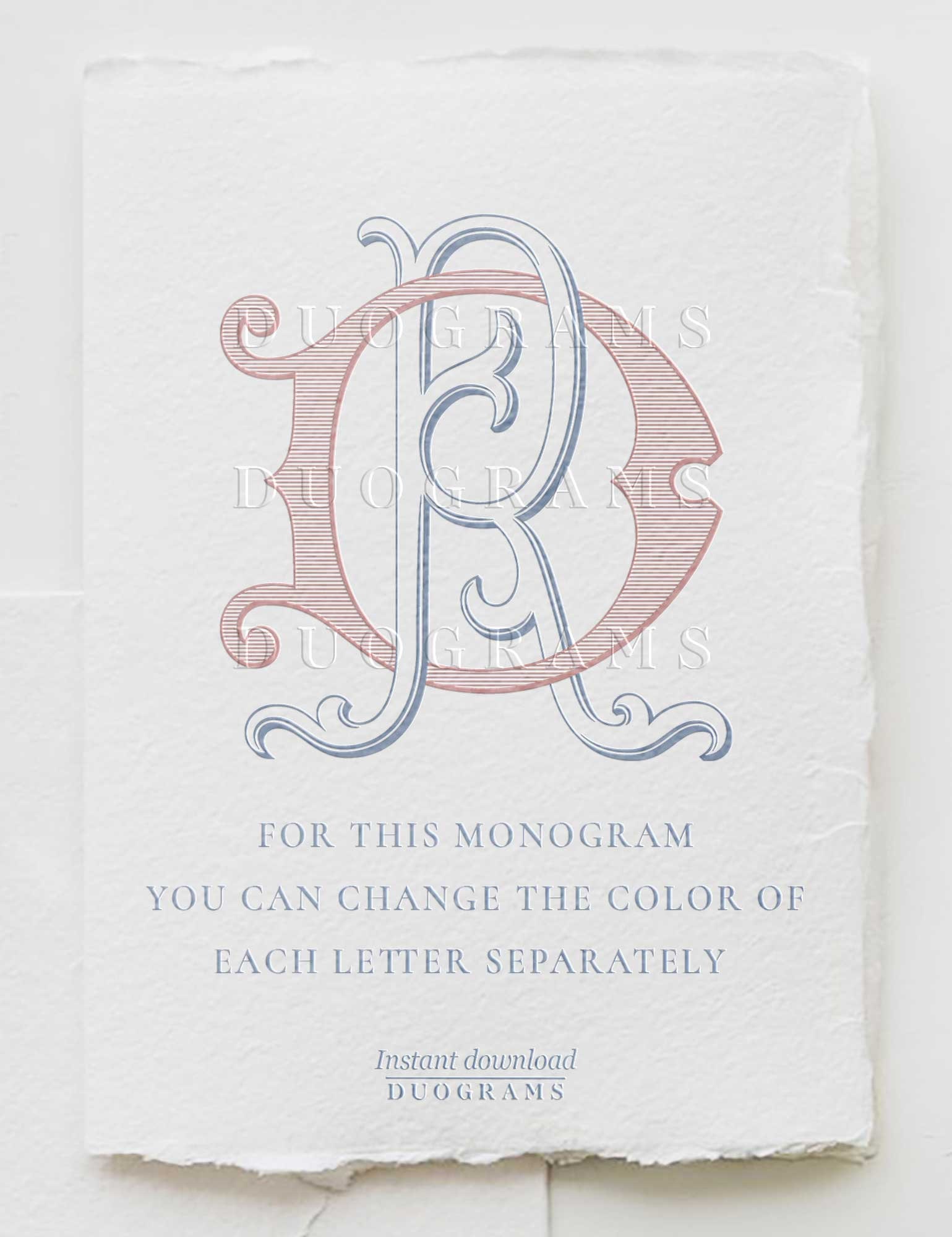 DR RD Wedding Monogram Logo Design D R Two Letter Monogram SVG Digital ...