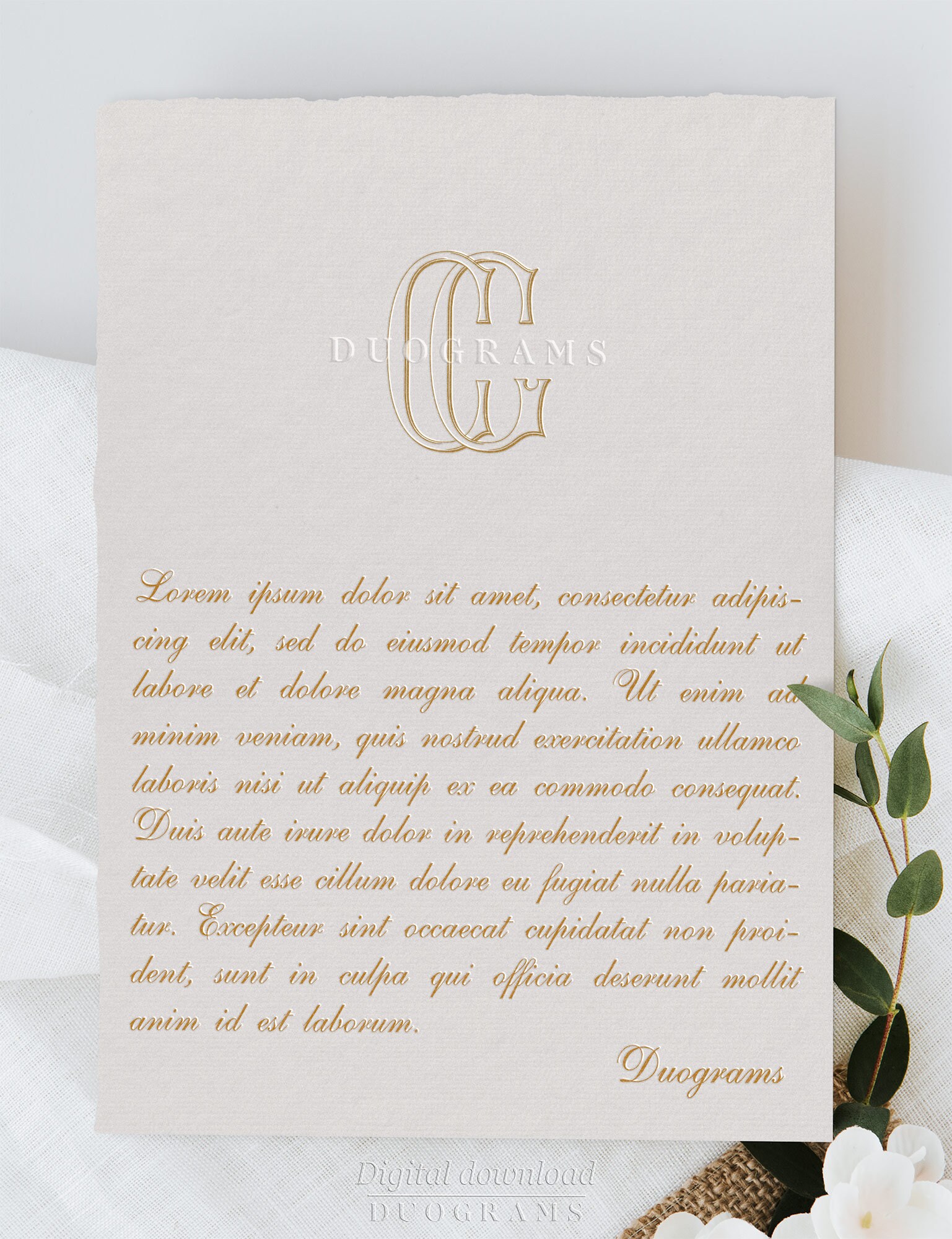 CG Wedding Monogram Logo Design SVG Two Letter Monogram C G Digital ...