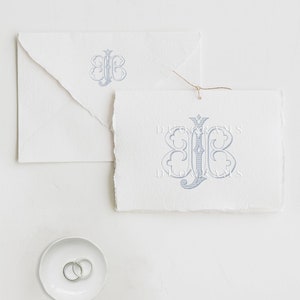 3 Letter Monogram BBJ or BJB or JBB Interlocking Monogram Design B J ...