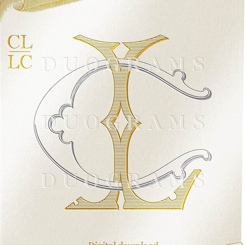 Monogram Lc - Etsy