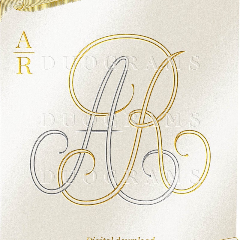 Two Letter Monogram - Etsy