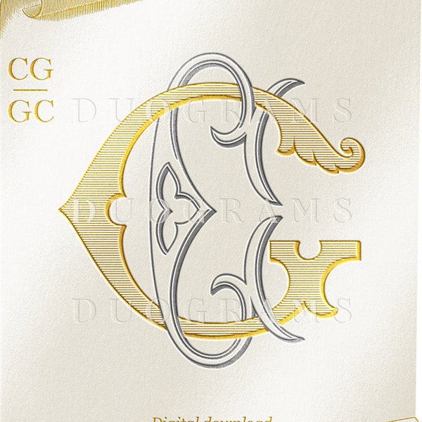 Intertwined Monogram - Etsy