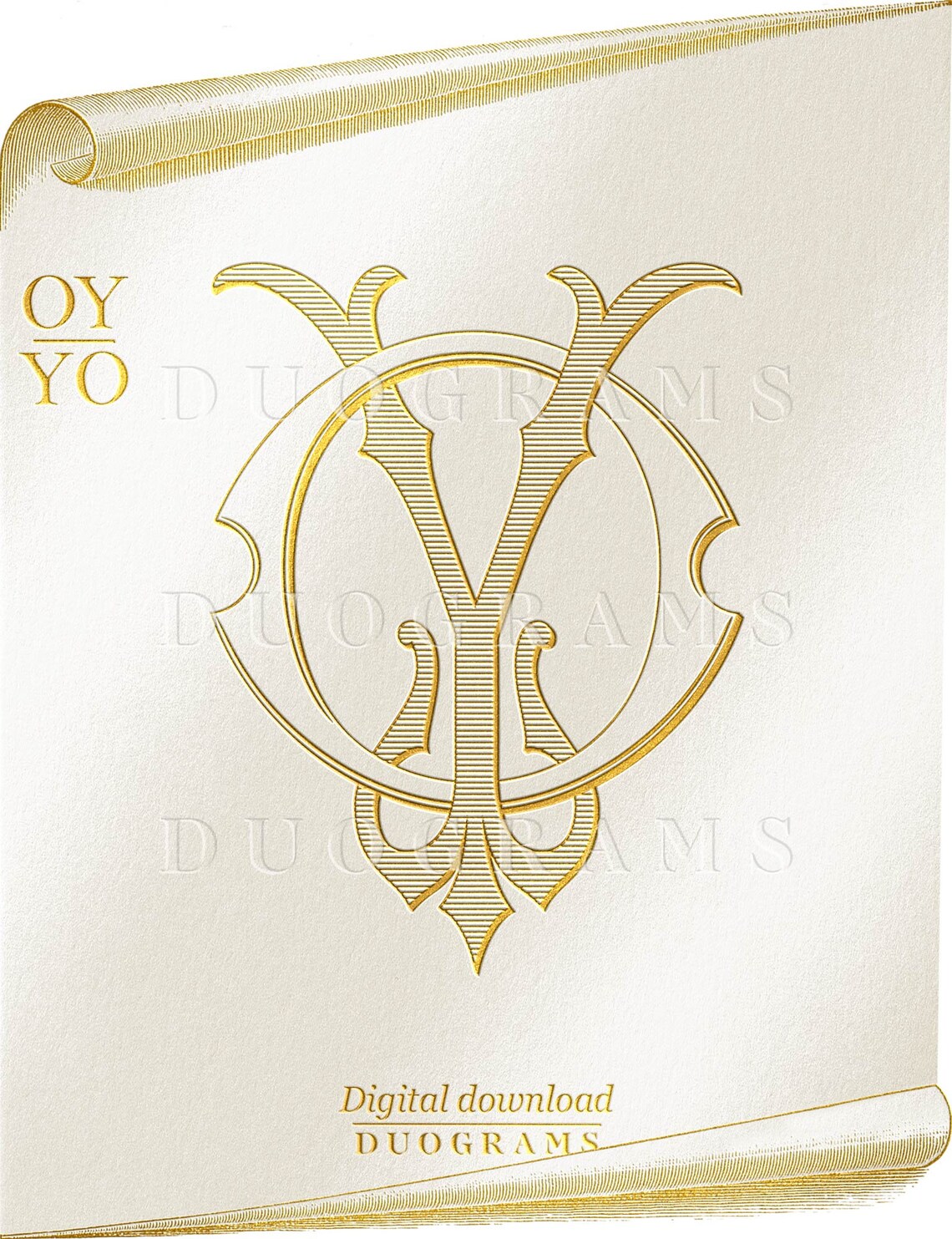 OY YO Wedding Monogram Letters O Y Initials 2 Free Wreath SVG - Etsy