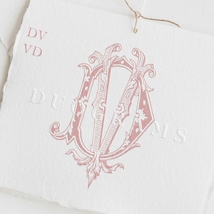 2-letter Monogram DV or VD Duogram D V Wedding Monogram Logo SVG & Png ...