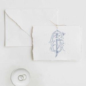3 Letter Monogram Logo FGS or GSF or SFG Interlocking Wedding Monogram ...