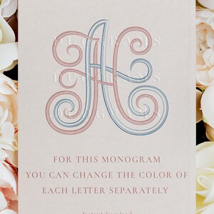 Wedding Monogram Logo Design AH HA Monogram Wreath SVG Digital Download ...
