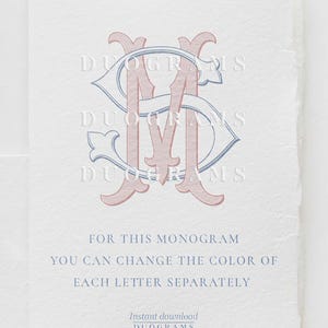 MS Vintage Monogram SM Wedding Monogram Logo Design MS Duogram Svg ...