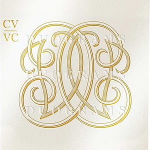 Vintage Wedding Monogram CV VC Monogram Wreath SVG - Etsy