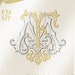 FM MF Vintage Wedding Monogram Logo Designs SVG Digital Download F M ...
