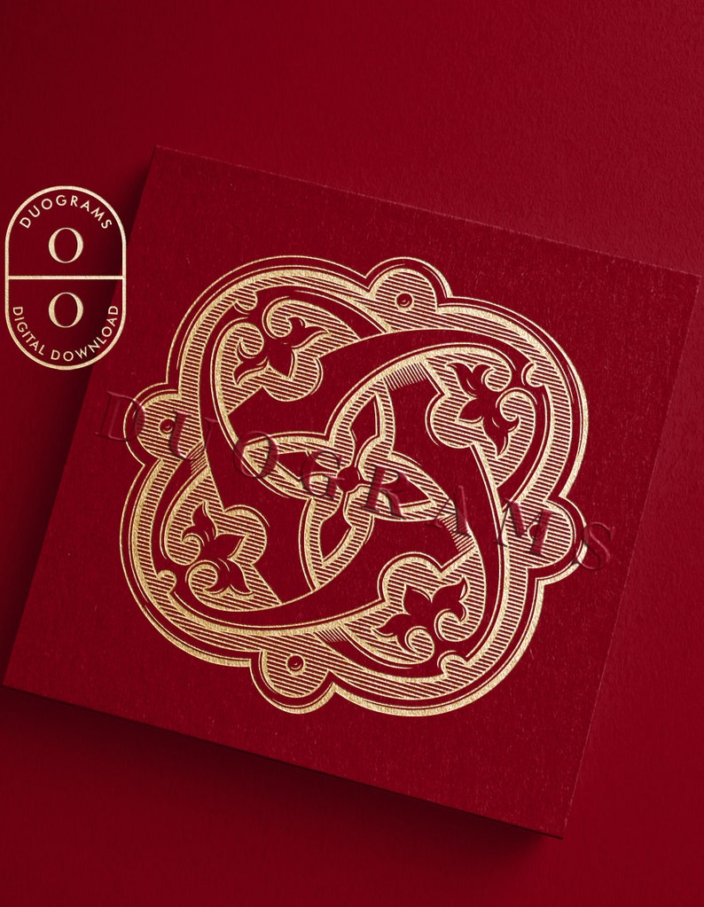 Wedding Monogram OO Logo Design O O Two Letter Monogram SVG | Instant ...