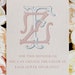 FZ ZF Wedding Monogram Logo Design Z F Two Letter Monogram Initials F Z ...