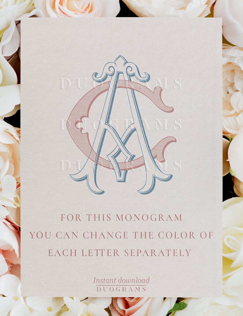 AC CA Monogram Logo Design A C Monogram Wreath SVG Digital - Etsy