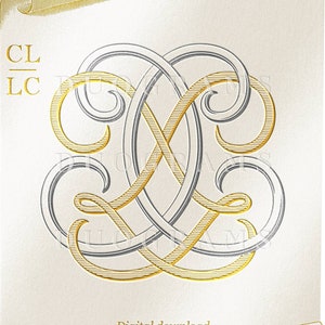 Wedding Monogram CL LC Monogram SVG - Etsy