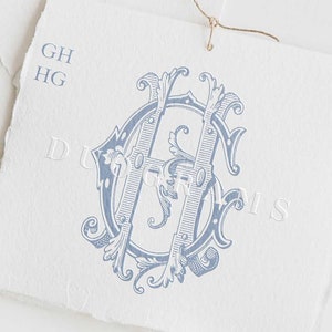 GH HG Wedding Monogram Logo Designs SVG 2-letter Monogram G H Digital ...