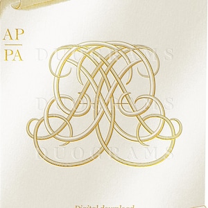 AP PA Wedding Monogram Logo Design A P Monogram Wreath SVG Digital ...
