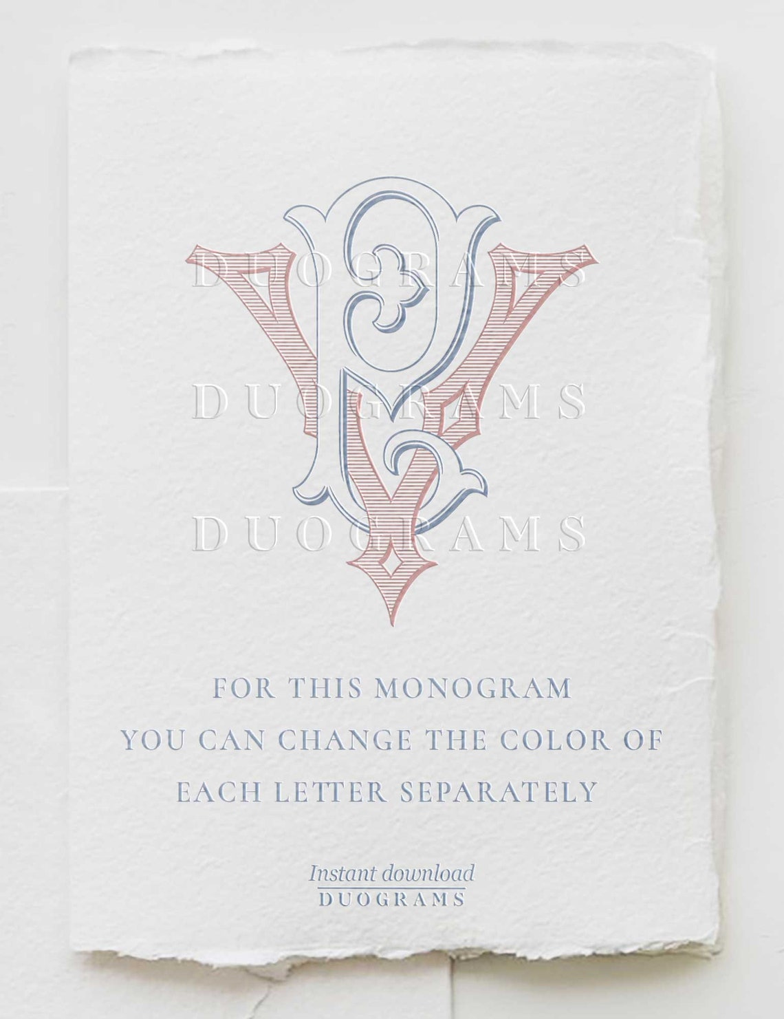 PV VP Wedding Monogram Logo Design SVG 2-letters Monogram P V Digital ...
