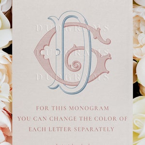 DG GD Wedding Monogram Logo Design D G Intertwined Monogram G D ...