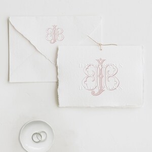 3 Letter Monogram BBJ or BJB or JBB Interlocking Monogram Design B J ...