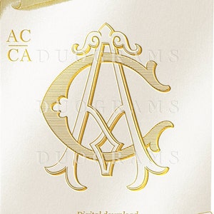 AC CA Monogram Logo Design A C Monogram Wreath SVG Digital Download - Etsy
