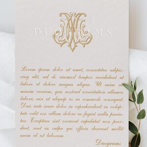 3 Letter Wedding Monogram Logo Designs JLM JML LJM Etc - Etsy