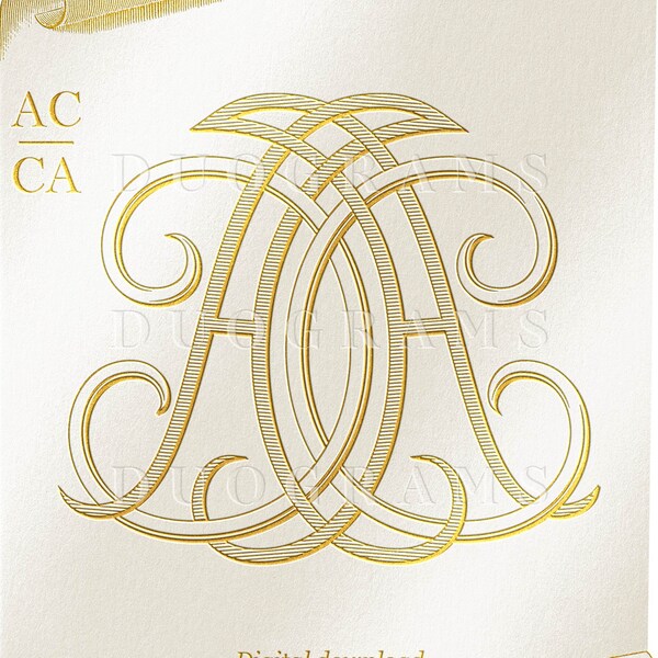 Monogram Ac - Etsy