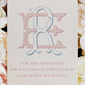 ER RE Wedding Monogram Logo Letters Design E R Digital Download SVG + 2 ...