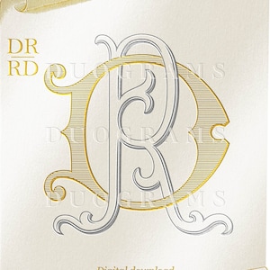 DR RD Wedding Monogram Logo Design D R Two Letter Monogram SVG Digital ...