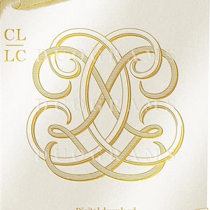 Wedding Monogram CL LC Monogram SVG - Etsy