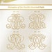 Custom 2 Letter Wedding Monogram Logo | Personalized Wedding Two Letter ...