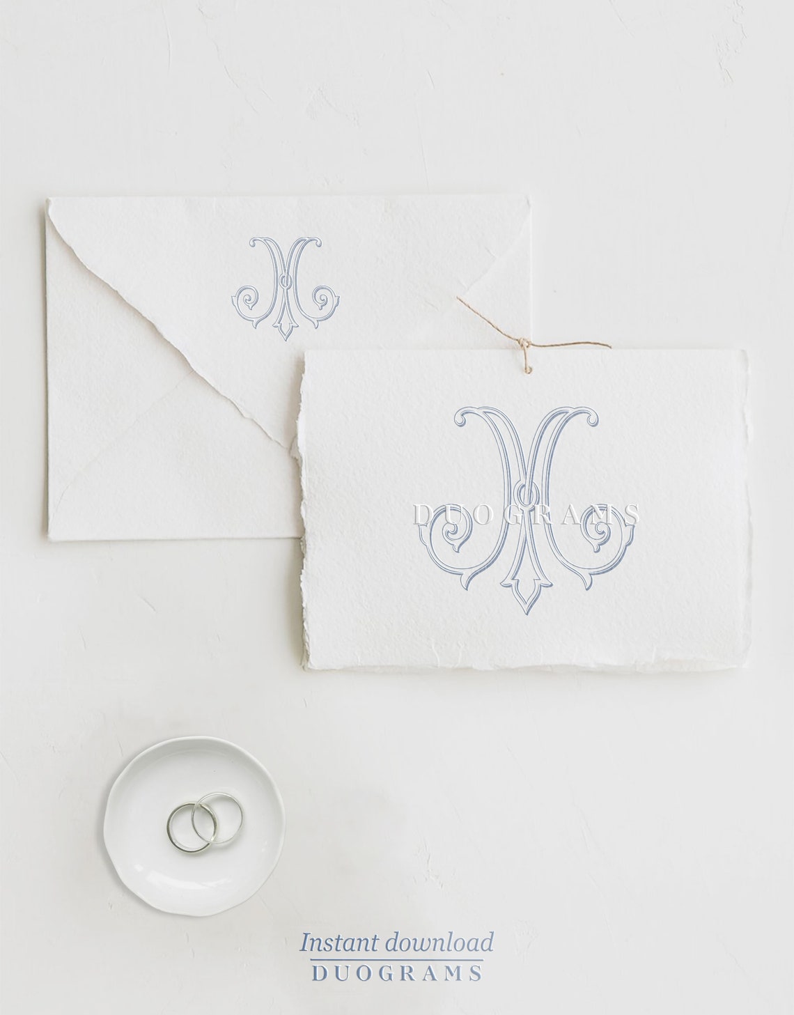 Single Letter Monogram M Floral Wedding Monogram Logo Design SVG, PNG ...