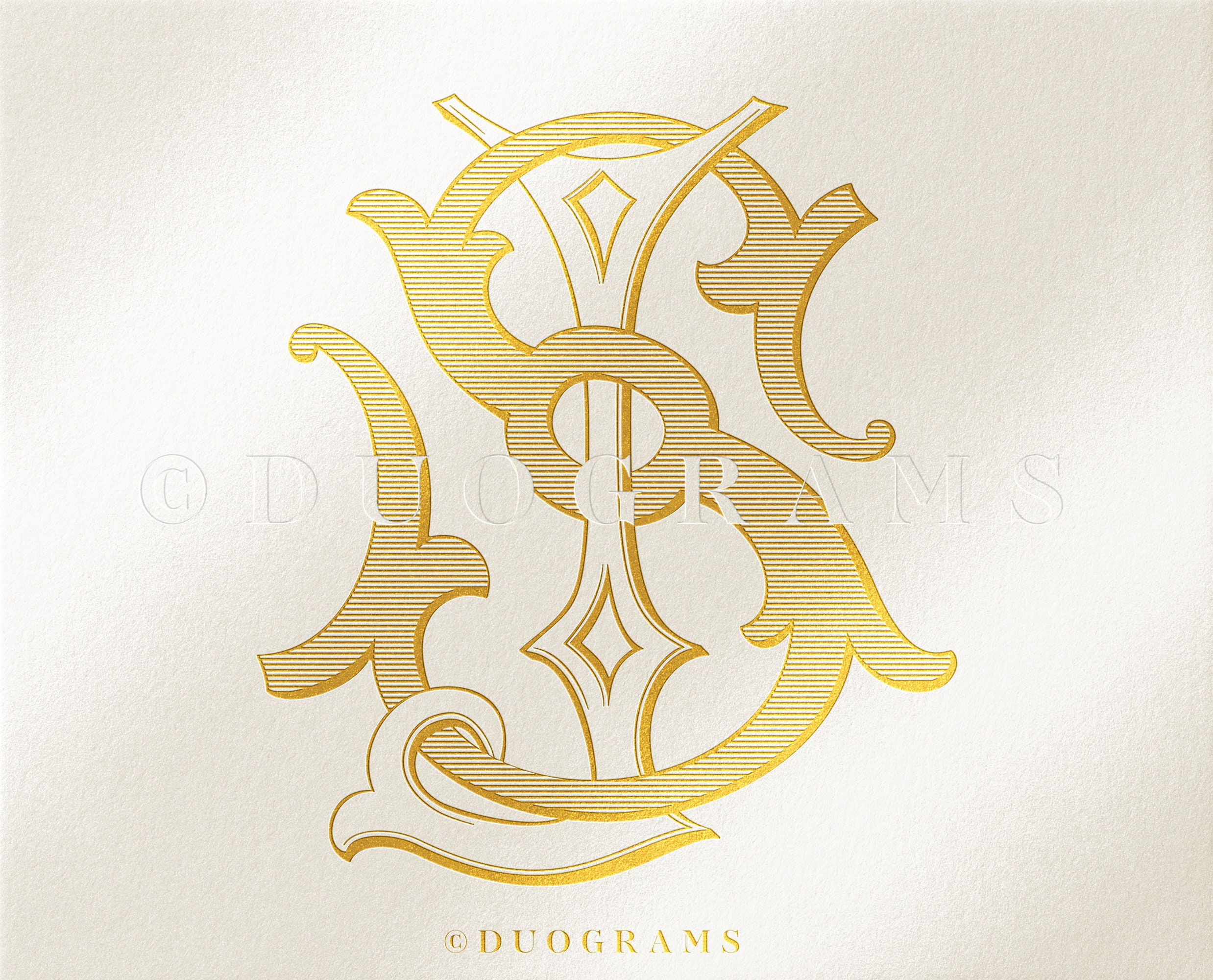 Wedding Monogram JS SJ Vintage Monogram Digital SVG | Etsy