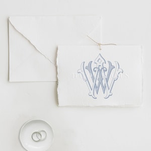 Double W Vintage Wedding Monogram Logo Design WW Two Letter Monogram ...