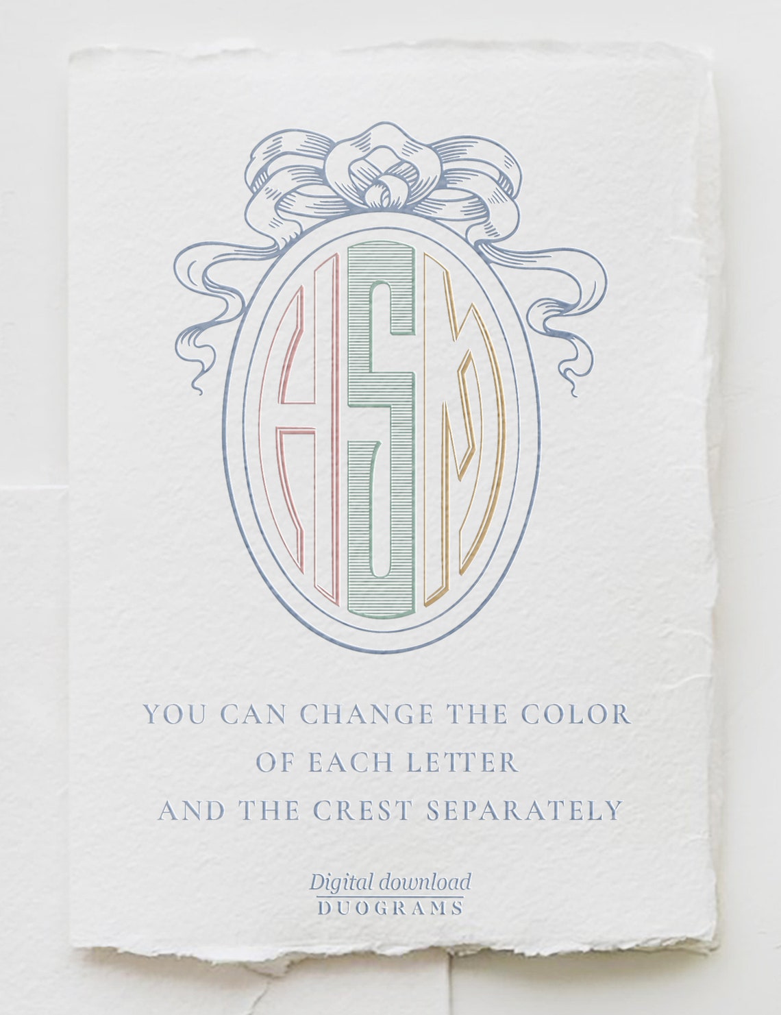 Three Letter Monogram, Bow Monogram, Custom Wedding Monogram Logo SVG ...