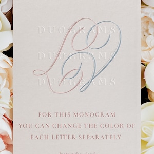 LV Elegant Monogram Logo VL Vintage Duogram - Etsy