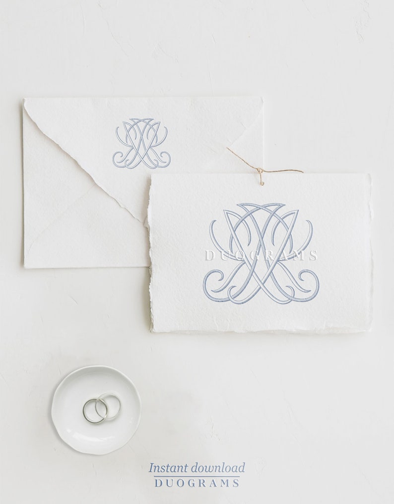 JK - KJ Vintage Monogram - Wedding Monogram - Digital - SVG - Double ...