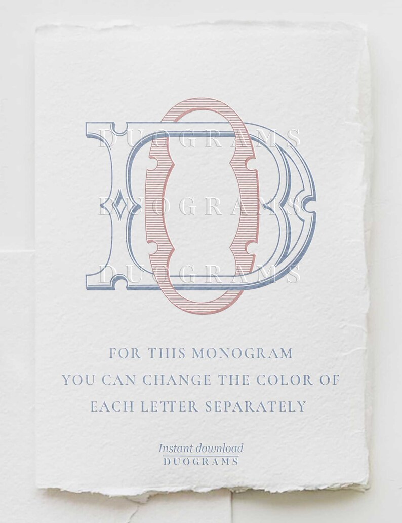 DO OD Wedding Monogram Logo Design D O Two Letter Monogram SVG Digital ...