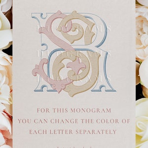 Wedding Monogram Logo S R J - 3 Letter Monogram - Digital Download - Etsy