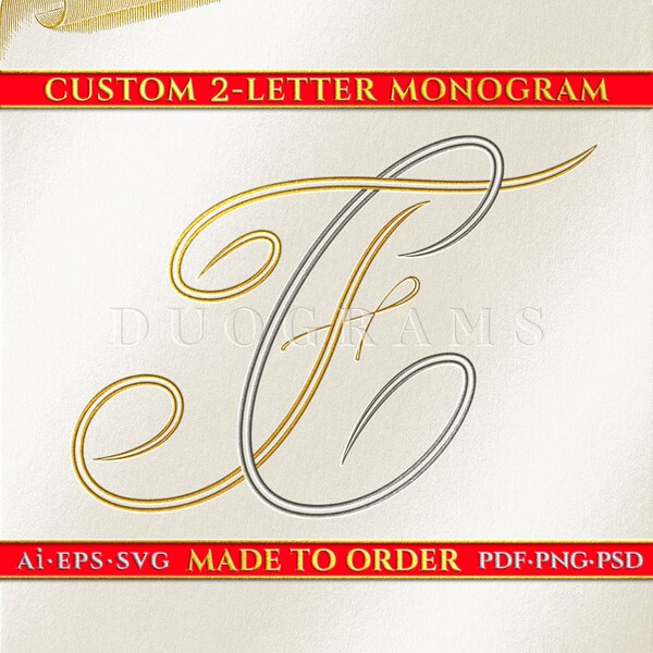 Two Letter Logo Svg - Etsy