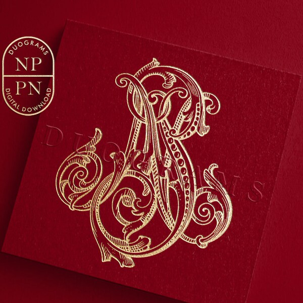 CE Vintage Wedding Monogram Logo EC Instant Download - Etsy